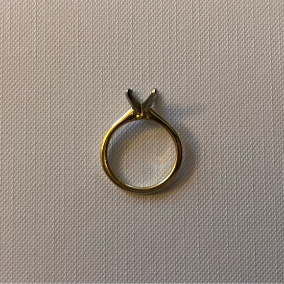 Blue Nile | Jewelry | Blue Nile 4k Yellow Gold Solitaire Ring Setting ...